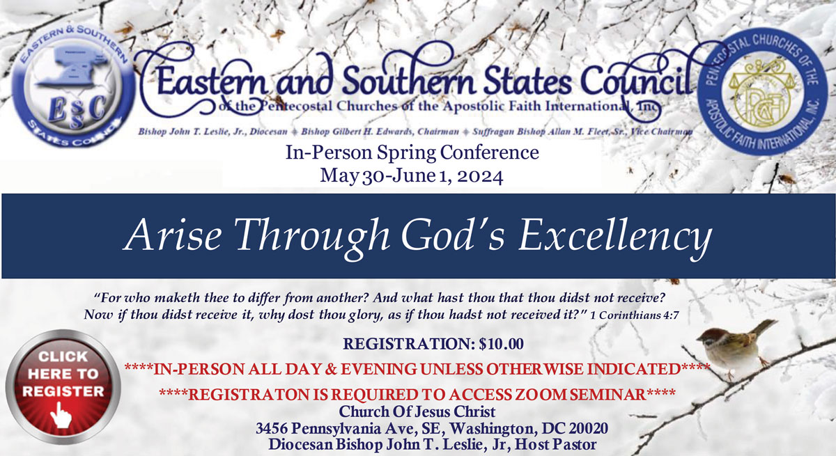 Eastern & Southern States Council of the Pentecostal Churches of the ...